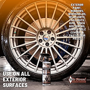 Diamond Coat Graphene Infused Ceramic Spray By White Diamond Detail Products, Advanced SiO2 Technology Infused with Graphene Provides Long Lasting Protection, 16oz Bottle, Brilliant Shine Made Easy