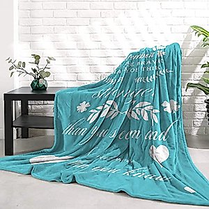Get Well Soon Gifts Blanket,Christian Inspirational Throw Blanket,Comfort Sympathy Healing Blankets,Soft Flannel Blanket with Positive Energy Thoughts,50x60 ''Cancer Blanket Recovery Gifts for Women
