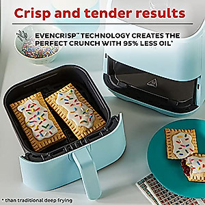 Instant 4-in-1, 2-QT Mini Air Fryer Oven Combo, From the Makers of Instant with Customizable Smart Cooking Programs, Nonstick and Dishwasher-Safe Basket, App with over 100 Recipes, Aqua