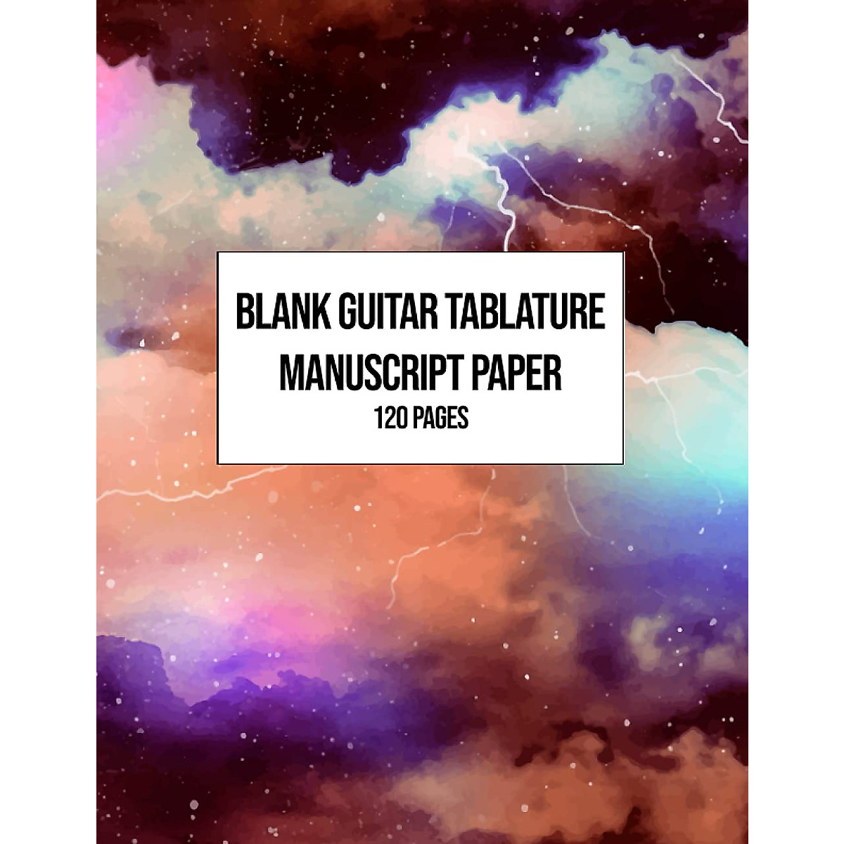 Blank Guitar Tablature Manuscript Paper Vol 1.: 120 Page Guitar Tab Notebook