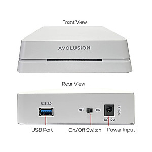 Avolusion HDDGear Pro 3TB 7200RPM USB 3.0 External Gaming Hard Drive (for PS5) White (Renewed)