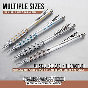 Pentel Graph Gear 1000 Mechanical Drafting Pencil 0.7mm Blue (PG1017)