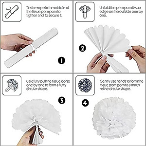 MOVINPE 4th of July Patriotic Party Decorations Set, American Flag Hanging Paper Fans, Pompoms Flowers, Foil Fringe Curtain, Star Streamers, USA Pennant Bunting Independence Day Party Supplies