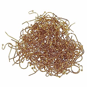 TEHAUX 200pc Earring Wire Hooks for Jewelry Making DIY Earrings Kit Beaded Studs Ear Hooks for Earrings Ear Plug Jewelry Accessories