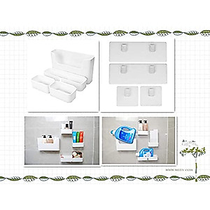 Improved Floating Shelves Sticker, Adhesive Wall Sticker, Plastic Sticker, 4pcs Set
