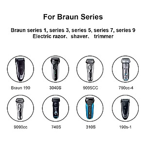 Shaver Charger for Braun Series 7 9 3 5 1, Electric Razor Shaver Adapter Power Supply Cord for Braun 3040s 340s 9385cc 370 720 760cc 790cc 720s-4 7865cc 9090cc 9330s 5018s 7020s 9095cc 390cc More