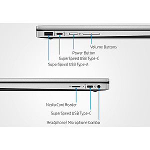 HP 2022 Newest X360 2-in-1 Chromebook 14" HD Touchscreen, Intel Celeron N4500(Up to 2.8GHz), 4GB DDR4 RAM, 32GB eMMC, WiFi, Bluetooth, Webcam, USB Type-C, Chrome OS, Silver