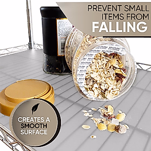 DUALSO Wire Shelf Liner Wire Rack Shelf Mat - Thick Wire Shelf Cover - Waterproof Plastic Shelf Liner, Metal Shelf Liner - Easy Use Wire Shelving Cover for Closet (Clear, 14" X 36" (Set of 4))