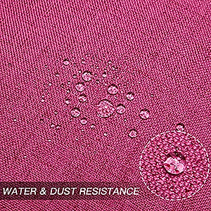 OTOSTAR Pack of 2 Outdoor Waterproof Throw Pillow Covers 18x18 Inch Garden Decorative Pillow Covers Square Outdoor Pillowcases Patio Cushion Case Pillows for Couch Tent Sofa Balcony Decor (Hot Pink)