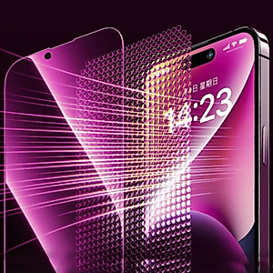 Ivachell 2 Pack compatible with iPhone 13 Pro Max and compatible with iPhone 14 Plus Privacy Screen Protector 28 Degree Anti-Spy Gradient Colorful tempered glass Private Anti-Blue Light Full Coverage Bubble Free Case Friendly HD 6.7 inch - Purple