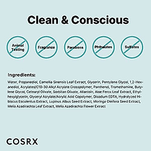 COSRX Hydrium Green Tea Aqua Soothing Gel Cream, 1.69 fl.oz / 50ml | Camelia, Aloe Gel | Korean Skin Care, Vegan, Cruelty Free, Paraben Free