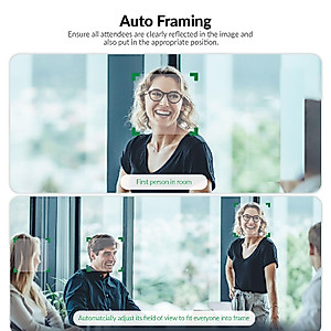 WYRESTORM Conference Room Camera System 120° FOV 4K Webcam with Auto Framing, Presenter/Speaker Tracking, Video Bar 3.5mm Audio Out Dual Stereo Speakers, Cascaded Mics Up to 3 Times for Various Room