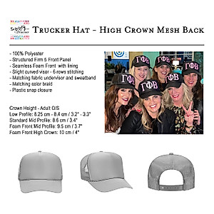 Kappa Trucker Hat - Kappa Gamma Sorority Cap - KKG Gifts Spiritwear (Navy)