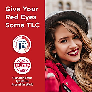 Rohto Max Strength Redness Reliever, Lubricant Eye Drops, Fast, Cooling Relief for Red, Dry, Itchy Eyes,Redness and Dry Eye Symptom Relief, Refreshing Eye Drops, 0.4 fl oz (3 Pack)