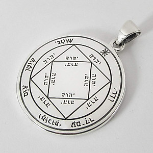 Moonlight Mysteries Sterling Silver Third Pentacle of the Sun Talisman for Victory