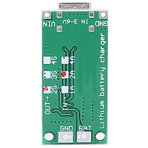Walfront DDTCCRUB Battery Charger Module 2S‑2A Li‑ion Battery Charger Board Step Up Boost Battery Charger Module