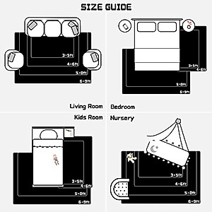 Lascpt Area Rugs for Living Room, Super Soft Fluffy Fuzzy Rug for Bedroom, Pink Furry Shag Rug 4x5.9, Plush Carpet Home Decor for Girls Kids Dorm Room, Accent Indoor Non-Slip Cute Baby Nursery Rug