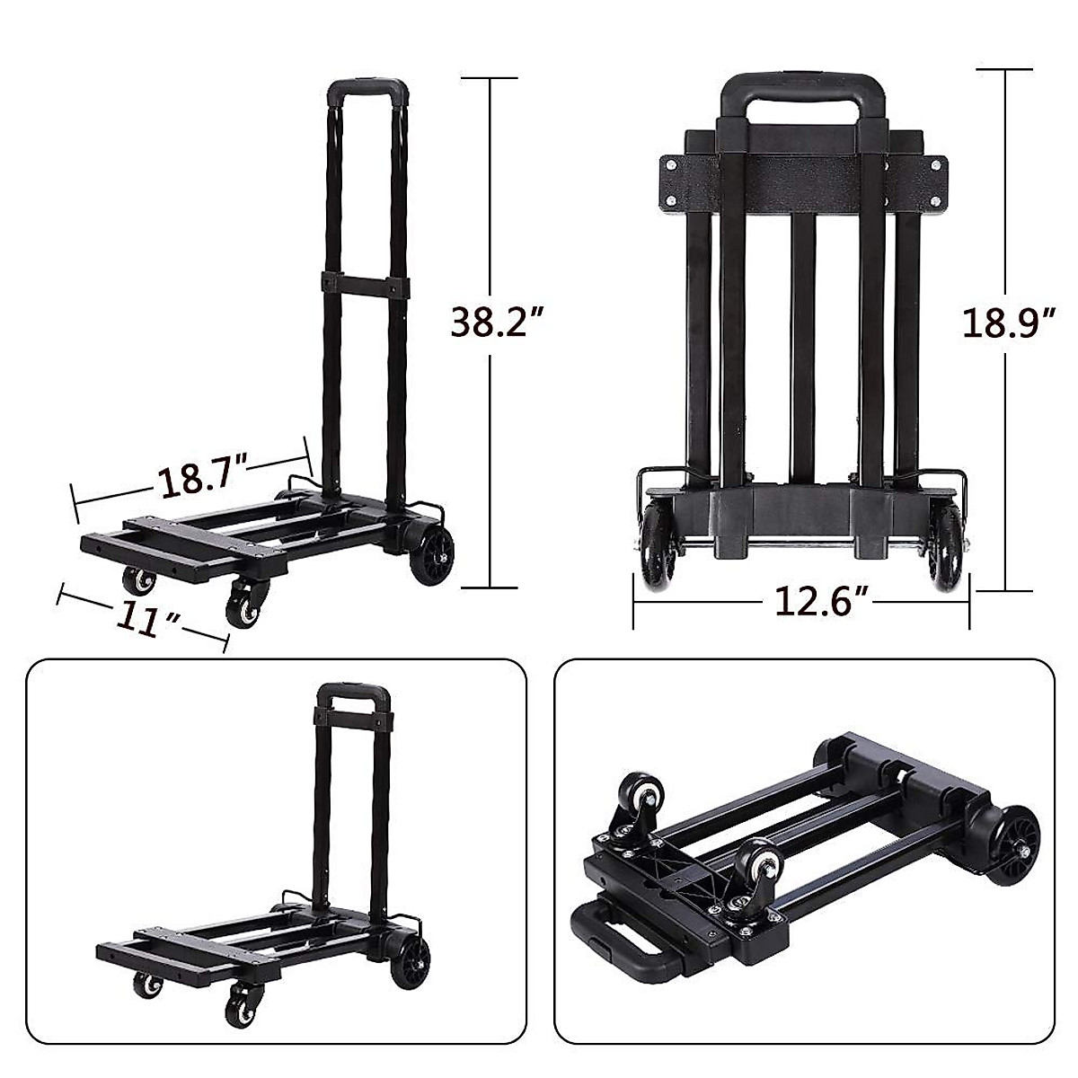 Car Seat Travel Carts, Stroller with Wheels for Air Travel, Light and Portable