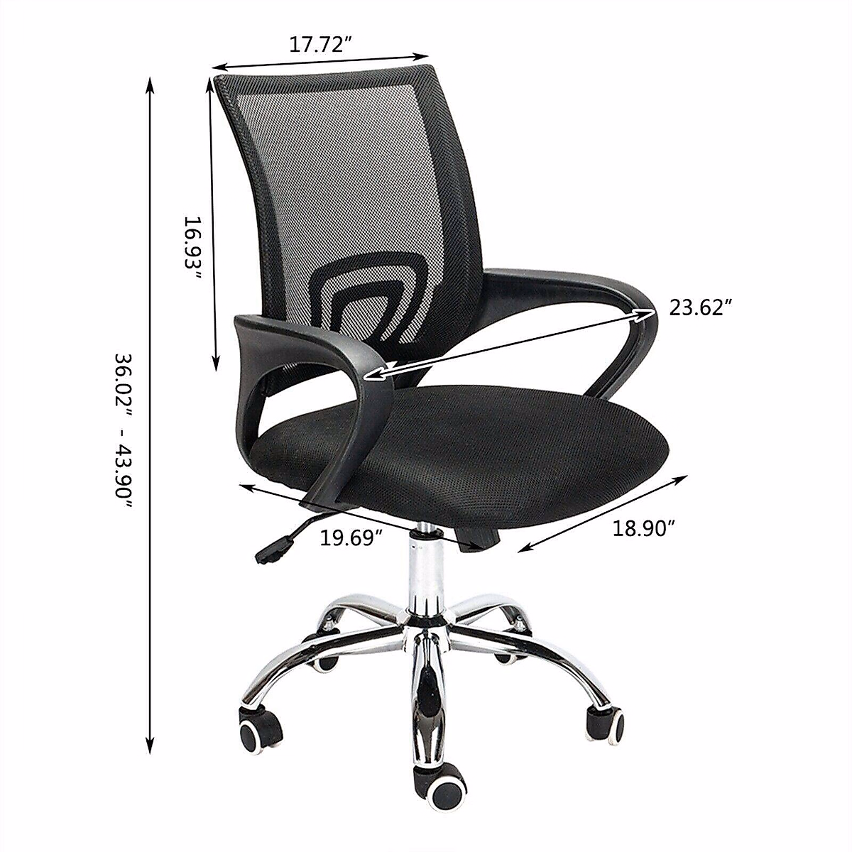 JTSQ Desk Mesh Computer Chair Support Gaming Chair Office Chair Gaming Desk Computer Chair High Chair Home Office Desk Chairs Office Chairs Home Office Office Furniture Swivel Chair Computer cha