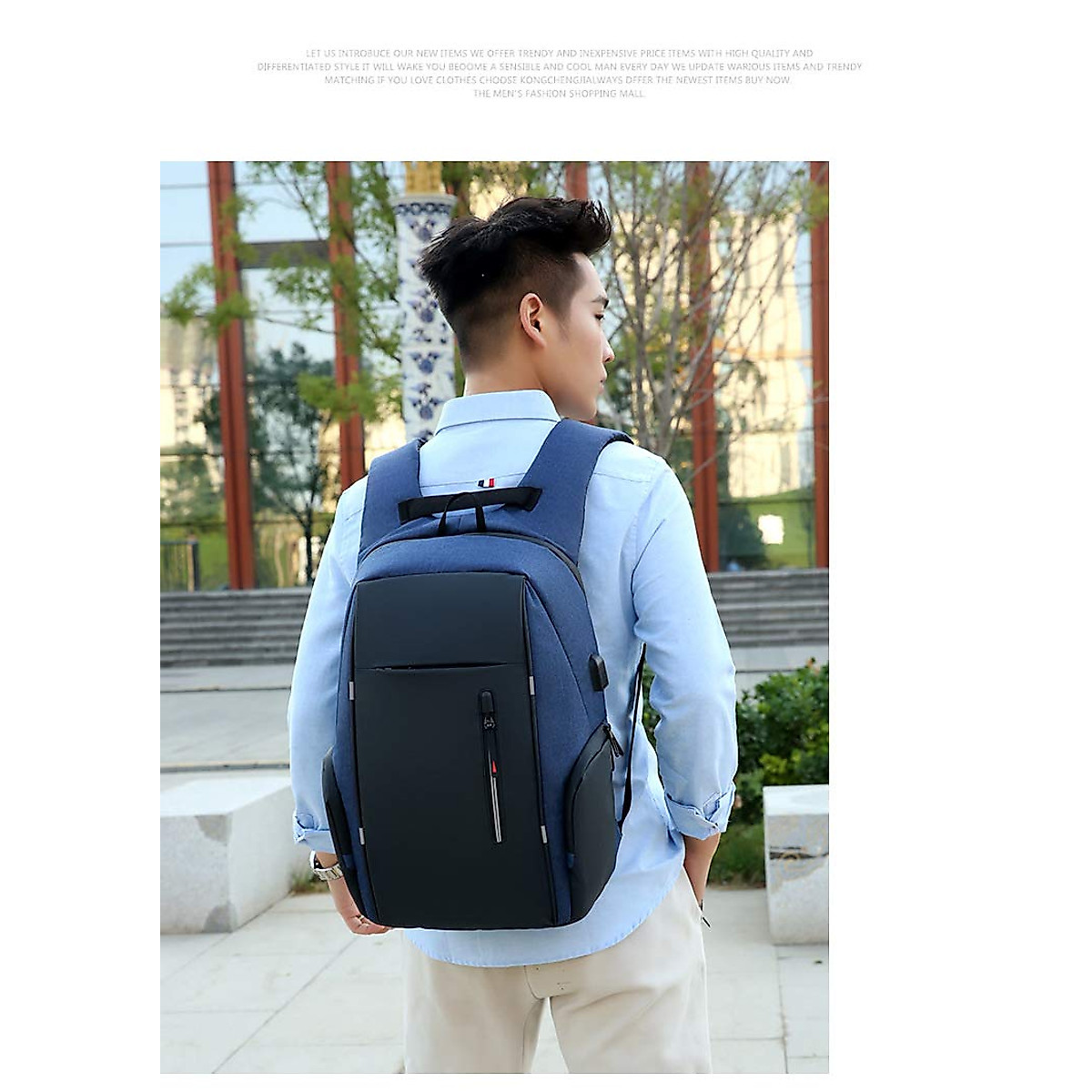 Men's Business Bag Laptop Bag Multifunctional USB Backpack Large Capacity Backpack Printable Logo (?)