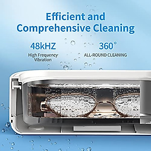 Ultrasonic Jewelry Cleaner, Portable 48KHz Ultrasonic Cleaner with 4 Modes for Eye Glasses, Watch Strap, Earrings, Ring, Necklaces(400ml)