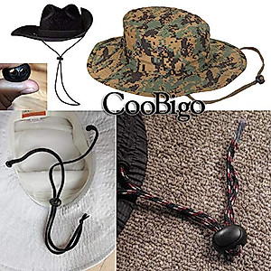 25pcs Spring Cord Lock End Stopper Fastener Slider Toggles Clip Double Hole Round Ball Plastic for Drawstrings Lanyard Paracord Elastic Bungee Shock Cord Rope