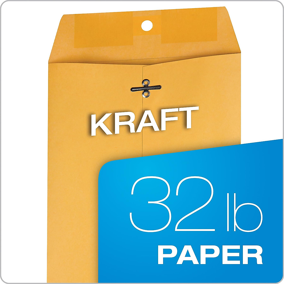Quality Park 6 x 9 Clasp Envelopes, Clasp and Gummed Closures for Storing or Mailing, 28 lb Kraft Paper, 100 per Box (QUA37855)