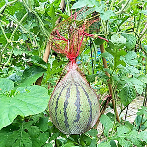Generic 100-Pack Reusable Red Nylon Mesh Net Produce Bags, 23.6in Long, Holds up to 11lbs - Durable, Ideal for Fruits, Vegetables, Fish, Shrimp, Crabs & More, BD-012