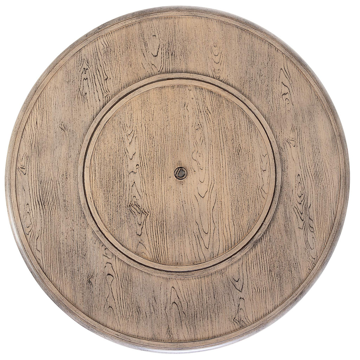 Fire Sense 62739 Thatcher Woodgrain Aluminum Convertible Gas Fire Pit Table 55,000 BTU Outdoor Portable with Fire Bowl Lid, Nylon Weather Cover & Clear Fire Glass - Driftwood Finish - Round - 42"