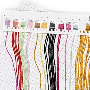 Dimensions 70-35357 Disney Winnie The Pooh Birth Record Counted Cross Stitch Kit, Winnie The Pooh Cross Stitch, 8" x 10"