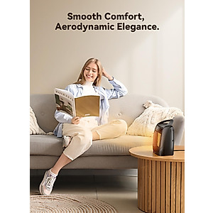 GiveBest Space Heater, 1500W Portable Electric Heaters for Indoor Use, Heater for Office with Remote Thermostat, ECO Mode, 12H Timer, Quiet Safe Small Heater for Bedroom Living Room