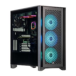 Velztorm Rivex CTO Gaming Desktop (Intel i9-12900K 16-Core, GeForce RTX 3080 10GB, 32GB DDR5 4800MHz, 1TB PCIe SSD + 1TB HDD, RGB Fans, 240 mm AIO, 1000W PSU, WiFi 6, BT 5.2, Win 10 Home)