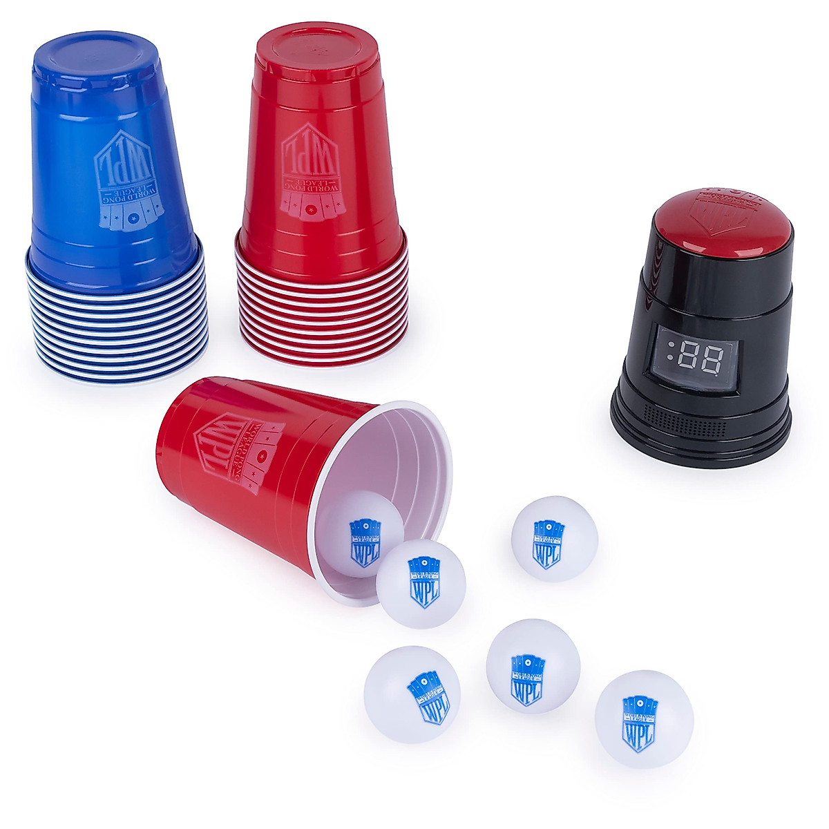 Post Malone, World Pong League Beer Pong Drinking Game for Bachelor Party Outdoor Games with Plastic Cups Ping Pong Balls, for Adults Ages 18 and up