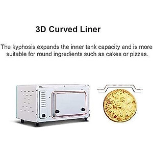 Convection Toaster Oven, Mini Oven with Grill Rotisserie Electric Oven and Hob Packages Hob Cookers Timing Wide-Area Temperature Control 11L Mini Ovens Toaster Oven Air Fryer, (Color : Pink)