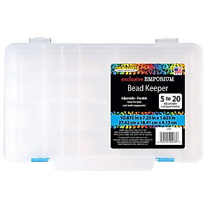 The Beadery Bead Keeper Storage Container, clear