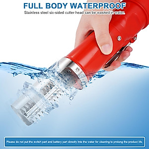 MXBAOHENG Electric Fish Scaler Remover, 2000mAh Cordless Powerful Fish Scale Scraper Cleaner with Rechargeable Battery, Waterproof Portable Fish Scaler Fish Scaling Tool