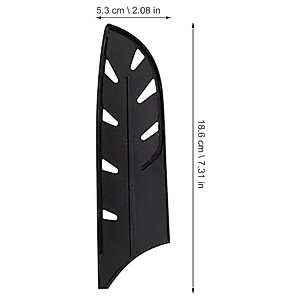 IMIKEYA 6pcs Knife Case Cutter Protective Cover Blade Protectors Knife Pouch Cover Protectors Kitchen Gadget Chef Knives Cover Knife Protector Sleeve Cutting Scabbard Safe Cutter Black Pp