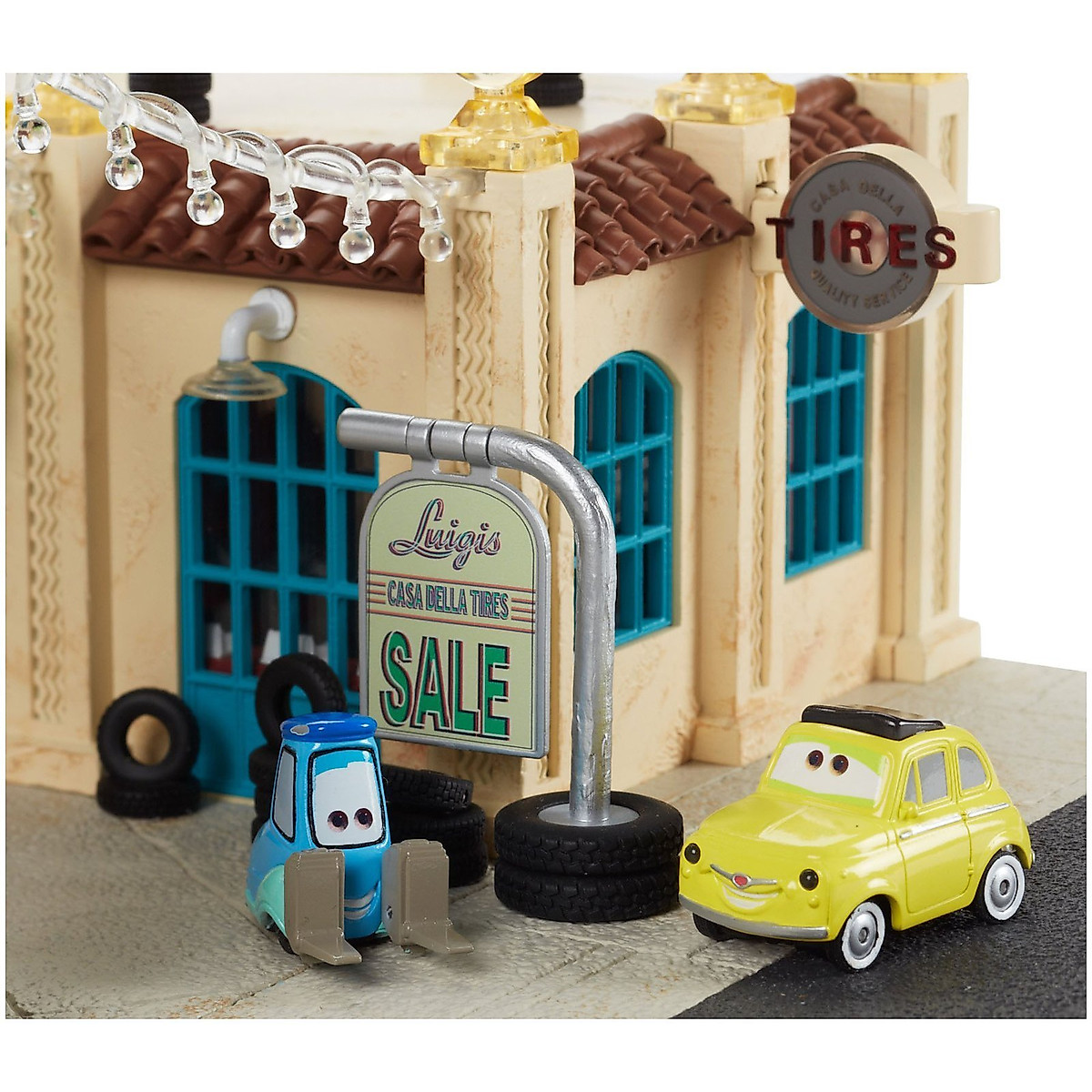 Disney Pixar Cars Precision Series Luigi's Casa Della Tires Playset
