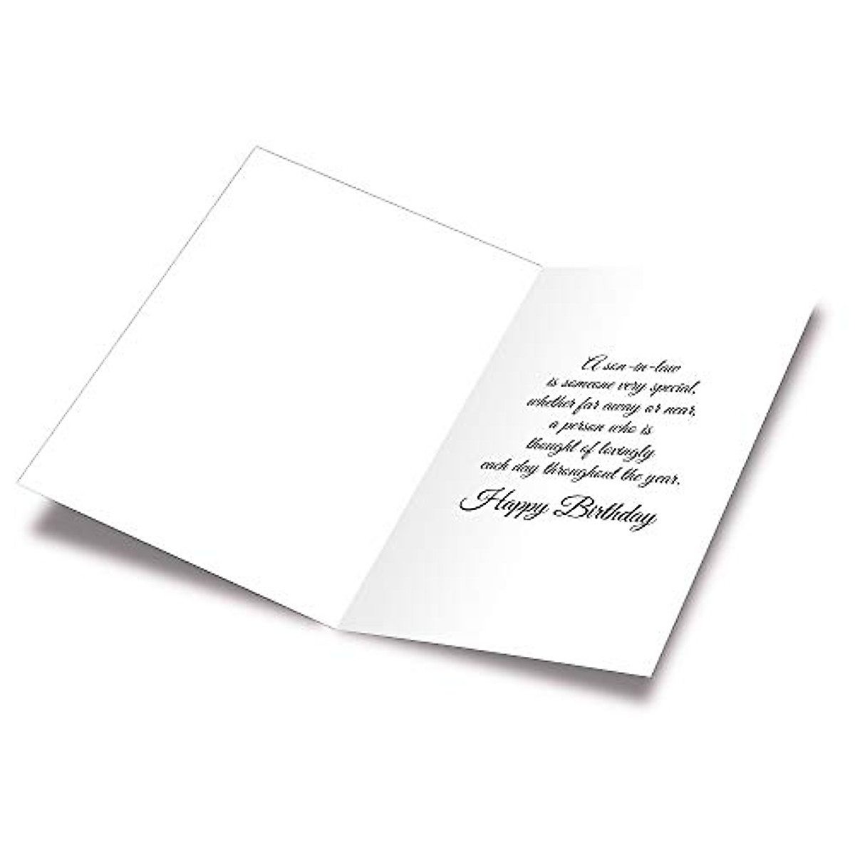 Happy Birthday Card For Son-In-Law | Made in America | Eco-Friendly | Thick Card Stock with Premium Envelope 5in x 7.75in | Packaged in Protective Mailer | Prime Greetings
