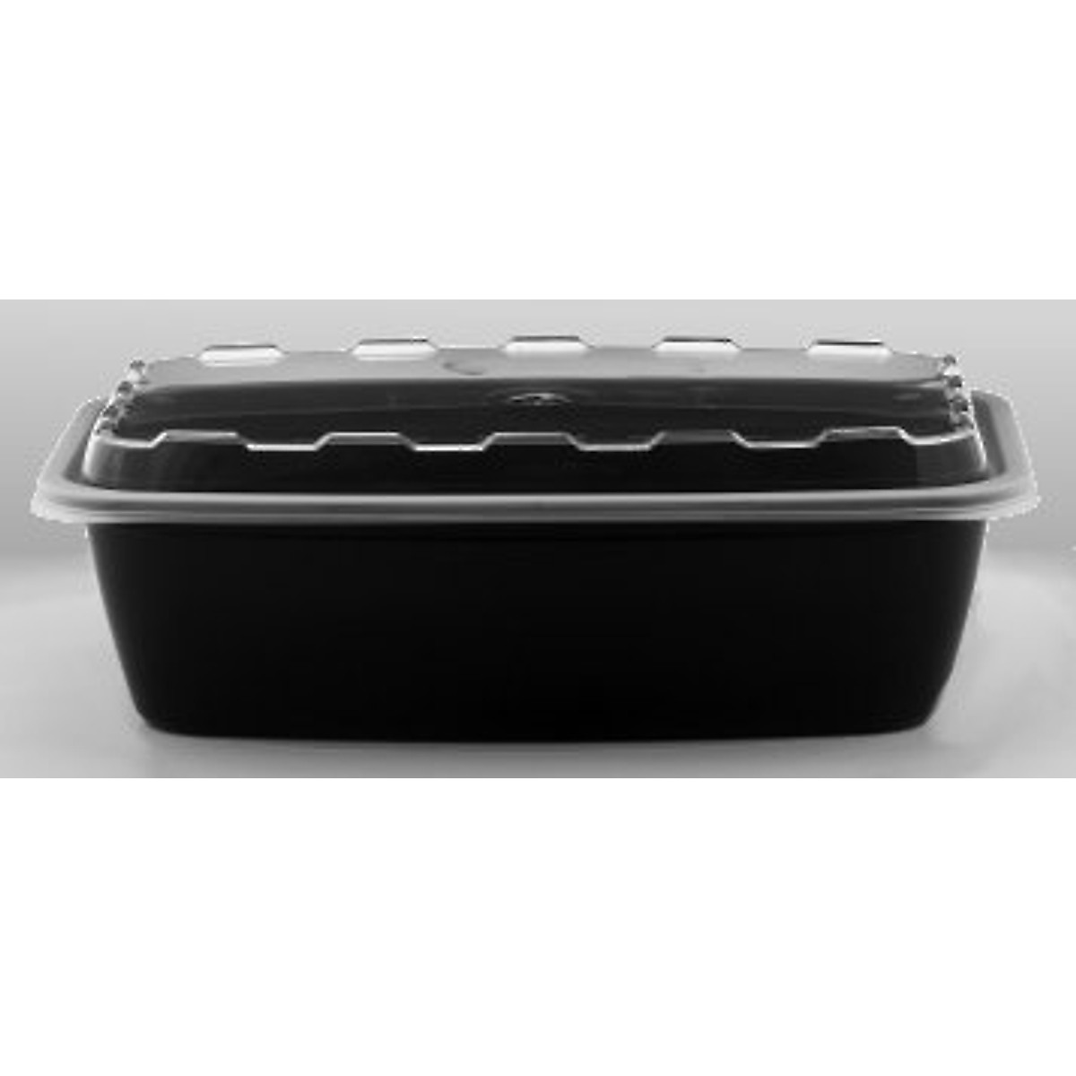 Cubeware Reusable 38 ounce Square Plastic Containers with Clear Vented Lids- Pack of 150, Microwave/Dishwasher/Freezer Safe, BPA Free and Leak Resistant