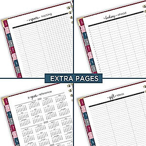 2022 Weekly & Monthly Planner by AT-A-GLANCE, 8-1/2" x 11", Large, Hardcover, Harmony, Berry (6099-905-59)