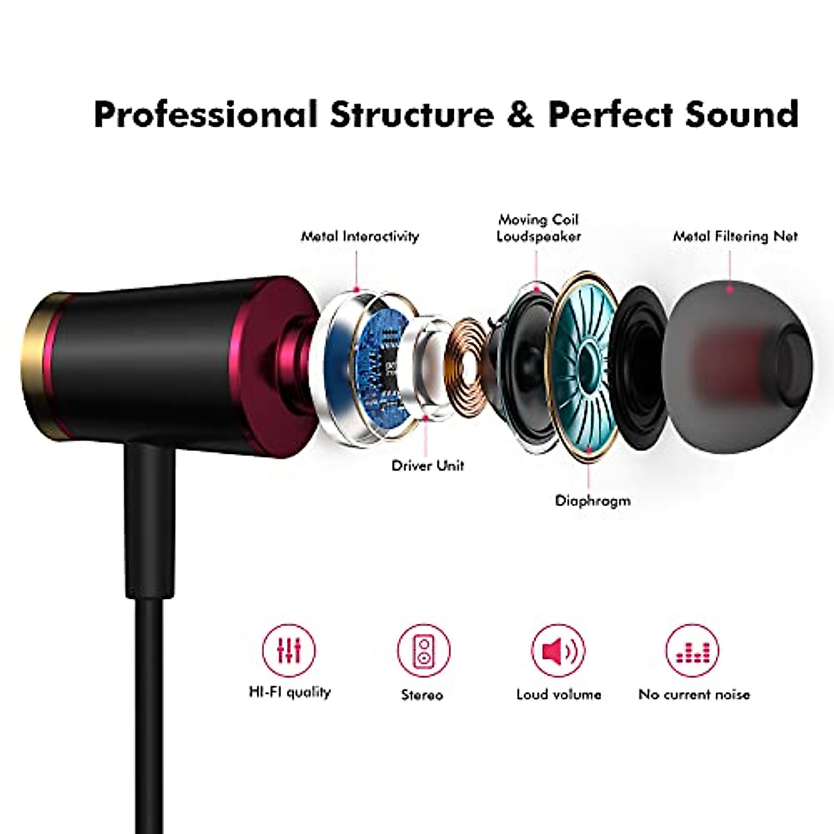 USB C Headphone, COOYA Type C Wired Earbuds for Samsung S23 S22 S21 S20 FE Note 20 Plus Galaxy Z Flip Fold 4 3 Noise Canceling in-Ear Earphone with Mic for iPad Pro Mini 6th Pixel 7 6 Pro OnePlus 9 10