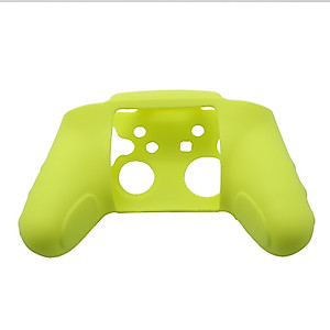 CHINFAI Silicone Case Grip for Nintendo Switch Pro Controller with 4 Pair/8 Pcs Thumbstick Caps, (Yellow)