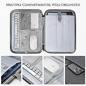 13 Inch Tablet Sleeve iPad Case Carrying Bag for iPad Pro 12.9 inch M2 & M1, 13 Inch iPad Pro M4 2024 & iPad Air M2, Surface Pro 10/9/X,12.4" Galaxy Tab S9, Space Grey