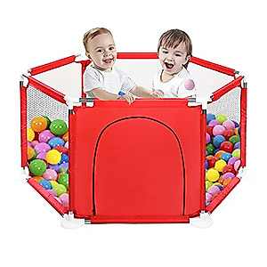 Baby Playpen Toddlers Kids Portable Playard Indoor Outdoor Baby Fence Safe Play Yard Kids Play Pen Baby Play Area Baby Play Gate Safety Playpen Activity Center