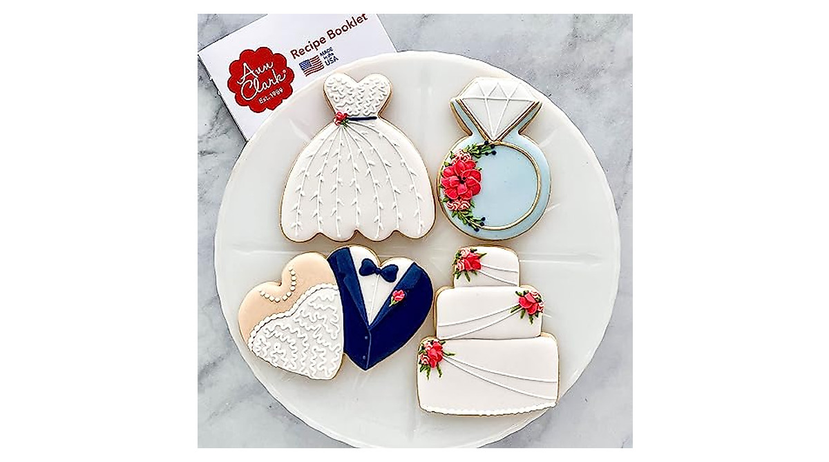Wedding Cookie Cutters Set - 4 Unique Shapes for Celebrations