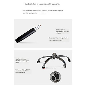 FrYsky Home Office Desk Chairs, Swivel Chair Leather Sofa Chair Reclining Leisure Chair Home Office Computer Lift Swivel Chair (Color : Off-White, Size : Foot Pedal)