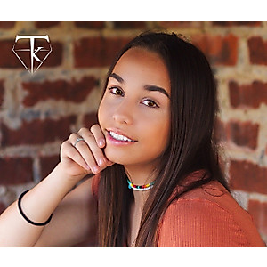 Takar 925 Sterling Silver Round Cubic Zirconia Solitaire Ring, CZ Stackable Engagement Ring, Wedding band, Eternity Moissanite Diamond Cut Promise Silver Ring Gifts for Women, Luxurious Silver Jewelry Made in the USA (X-Small)