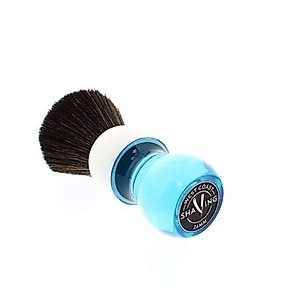 WCS Two-Tone Tall Synthetic Shaving Brush, Blue & White