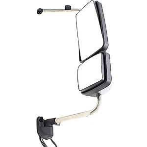 Kool Vue Driver & Passenger Side Power Heated Mirrors for International Durastar 2013 With Signal Light Chrome